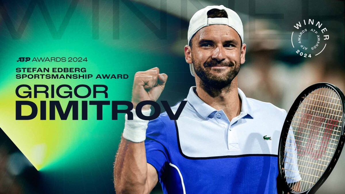 Grigor Dimitrov vince il premio Stefan Edberg per la sportività - Il ...