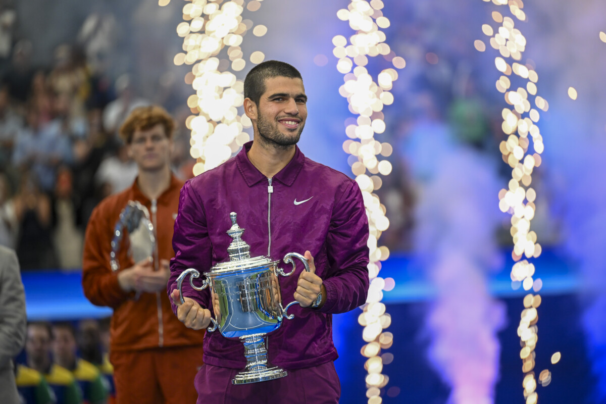 Venduta all'asta la pallina del match point di Alcaraz in finale agli ...